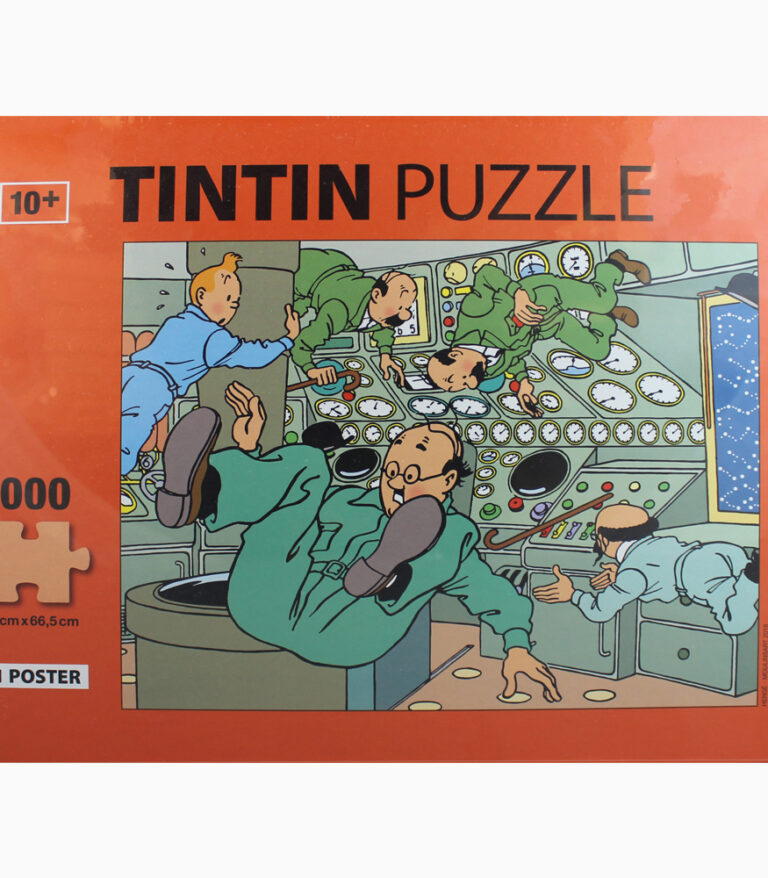 Tim & Struppi, Schwerelos in Rakete, 1000 Teile Puzzle + 1 Poster ...